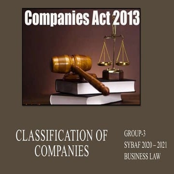 Classification of companies. (bl ppt) | PPTX