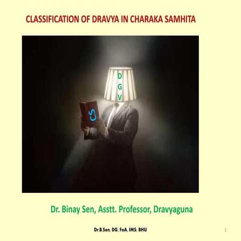 Classification of Dravya in Charaka Samhita | PDF