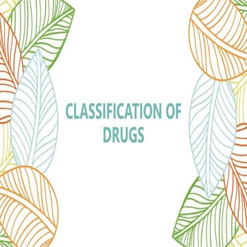 Classification of crude drugs | PPT