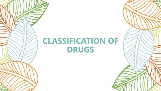 Classification of crude drugs | PPT