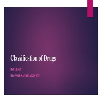 KD Tripathi Classification of Drugs.pptx