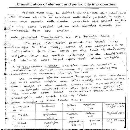 Classification of element and periodicity in properties by M MAB ® | PDF