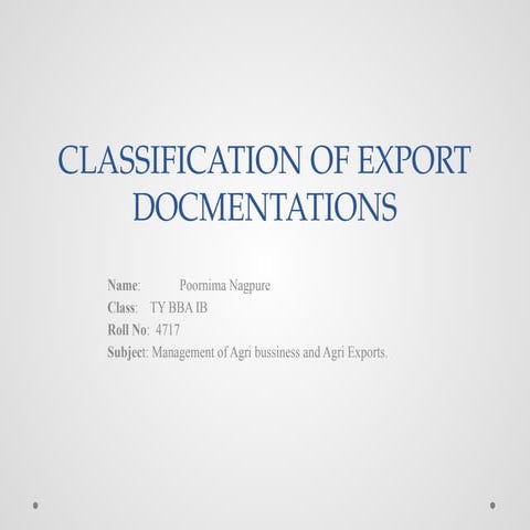 CLASSIFICATION OF EXPORT DOCMENTATIONS.pptx