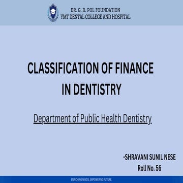 Classification of Finance in Dentistry.pdf