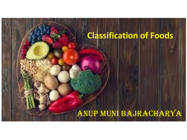Classification of food | PPTX