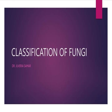 CLASSIFICATION OF FUNGI in Plant Mycology.pptx