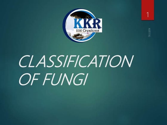 Classification of fungi proposed by Ainsworth (1971) | PPT