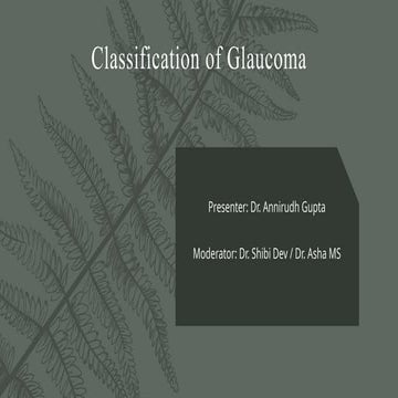 General Classification Of GLAUCOMA..pptx