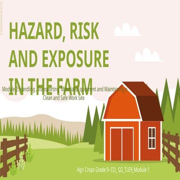 Classification of Hazard on a Farm Demo.pptx | Free Download
