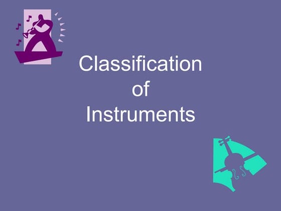 Instruments of the orchestra | PPT