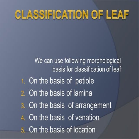 Leaf apex type | PDF
