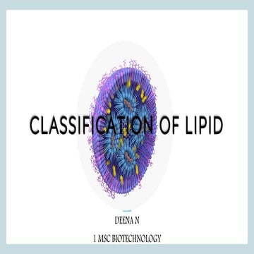 classification of lipids. simple lipids, complex lipids and derived ...