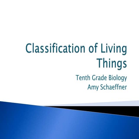Classification of living things sample | PPTX | Biological Sciences ...