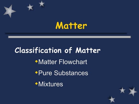 Classification of Matter | PPTX
