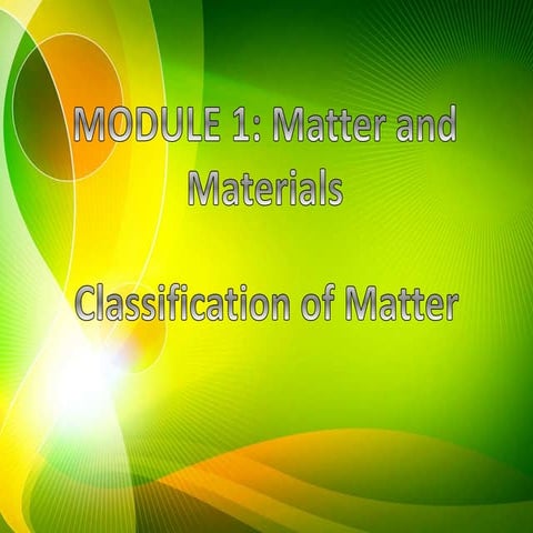 Classification of matter a | PPTX