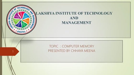 What is memory | PPT