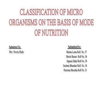Taxonomic identification of micro and macro algae | PPTX