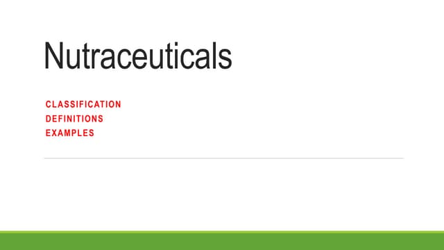 Functional foods | PPTX