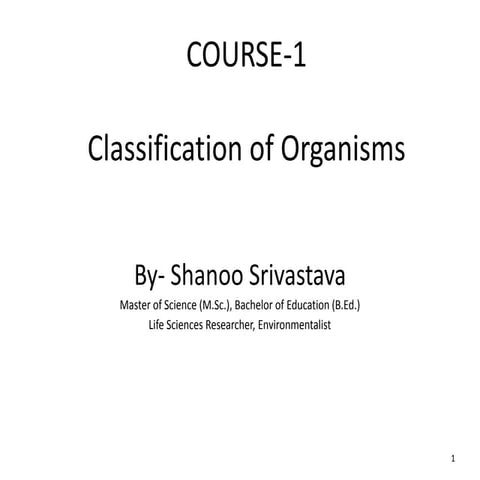 Classification of organisms | PPT