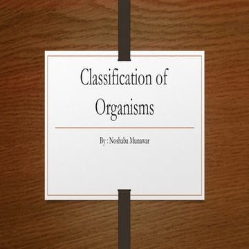 Classification of organisms | PPT