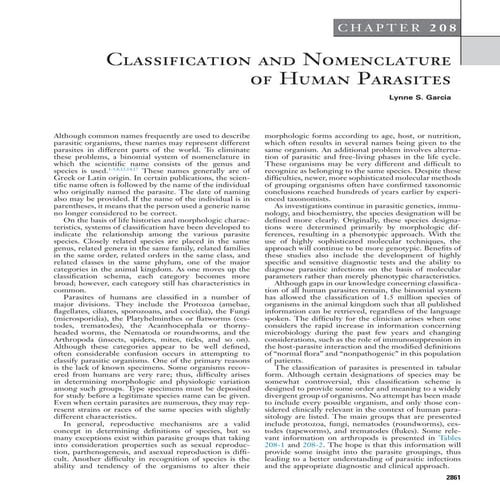 Classification of parasites | PDF
