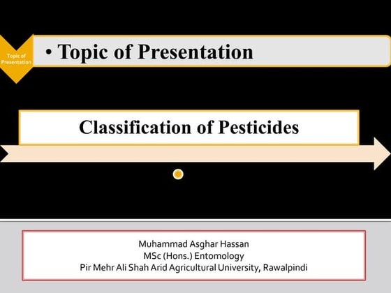 CLASSIFICATION OF INSECTICIDES AND THEIR MODE OF ACTION | PPTX ...