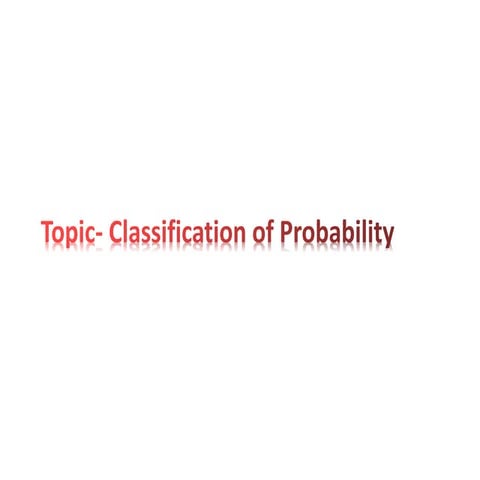 Classification of Probability.pptx