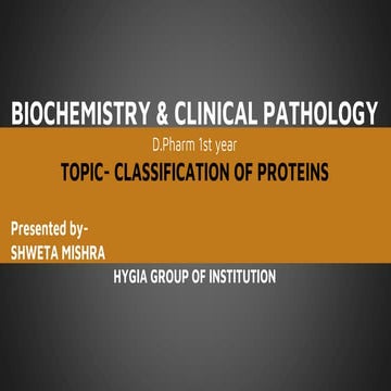 Classification of proteins | PPTX | Chemistry | Science