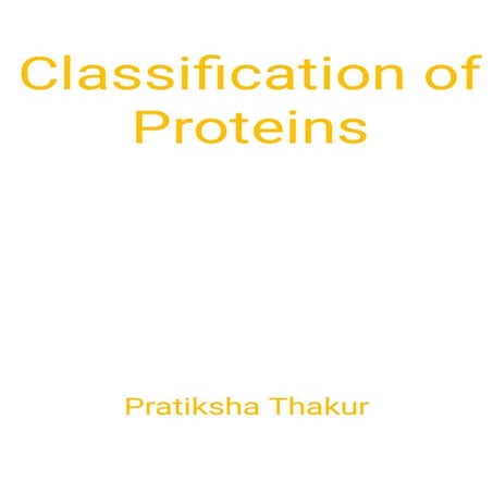 Classification of Proteins | PDF