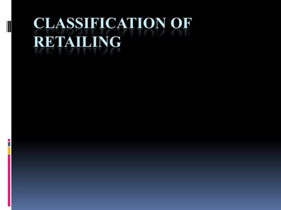 Retail formats | PPT