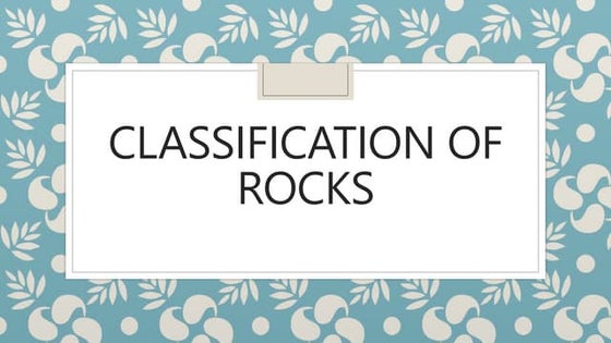Types Of Rocks | PPT