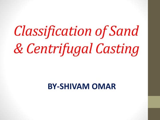 Centrifugal casting | PDF