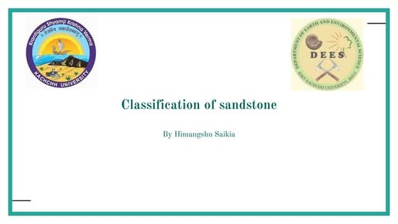 Classification of Sandstone | PPTX