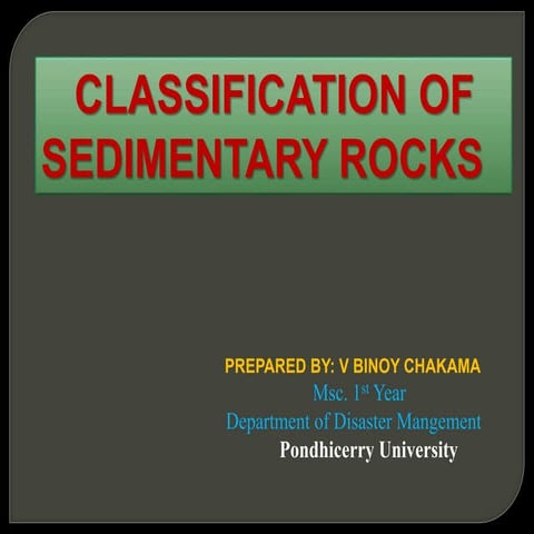 Classification of sedimentary | PPT