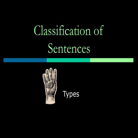 Classification Of Sentences | PPT