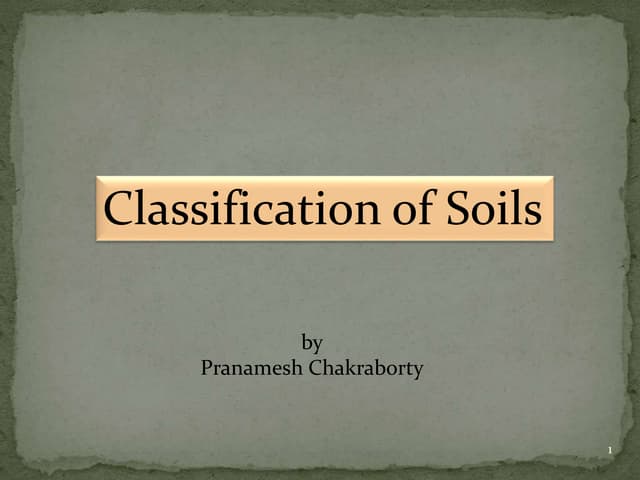 IS Classification of Soils | PDF