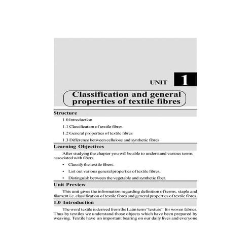 Classification of textile fiber | PDF