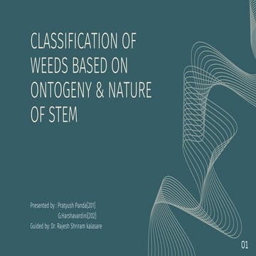 CLASSIFICATION OF WEED | PDF