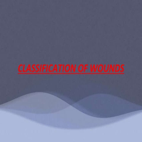 CLASSIFICATION OF WOUNDS BDS 3rd year .pptx