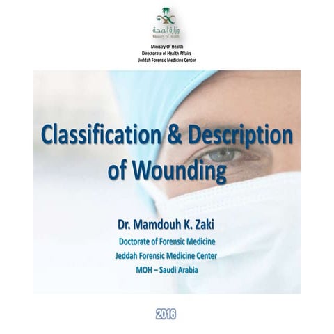 Definitions, Biophysics and Classifications of wounding | PDF ...