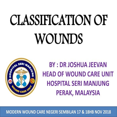 Classification of wounds | PPTX