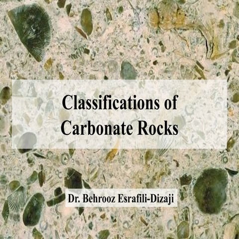 Classifications of carbonate rocks | PDF