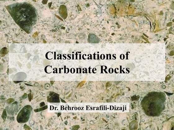 Classification of Carbonates | PPT