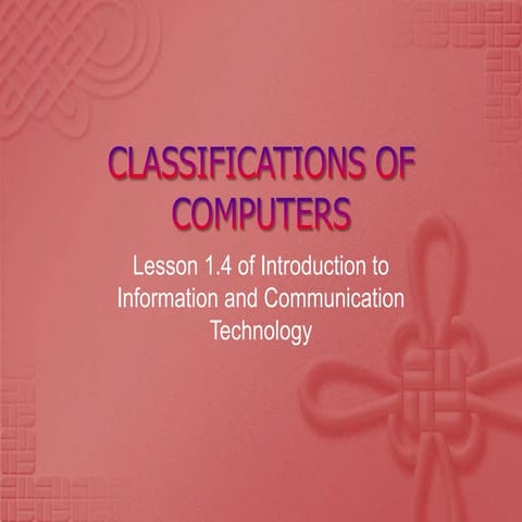 CLASSIFICATIONS_OF_COMPUTERS.pptx | Desktops | Computing