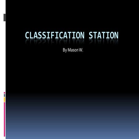 Classification Station | PPT