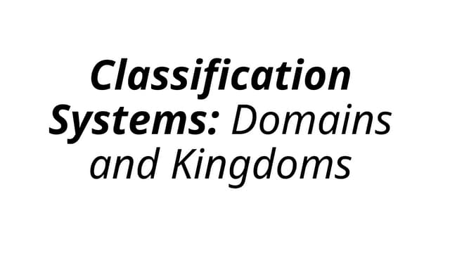 Classification of life taxonomy | PPT | Biological Sciences | Science