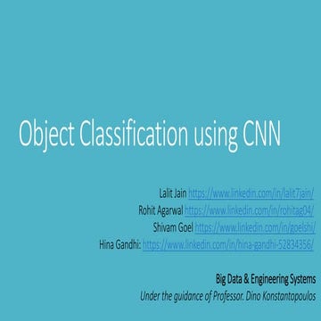 Object Classification Using Cnn And Vgg16 Model Keras And Tensorflow Ppt 3256