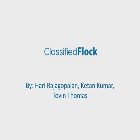 Classified flock | PPTX