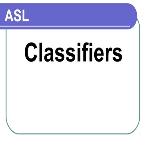 Classifiers | PPT
