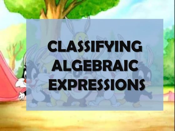 Algebraic expressions and equations | PPTX